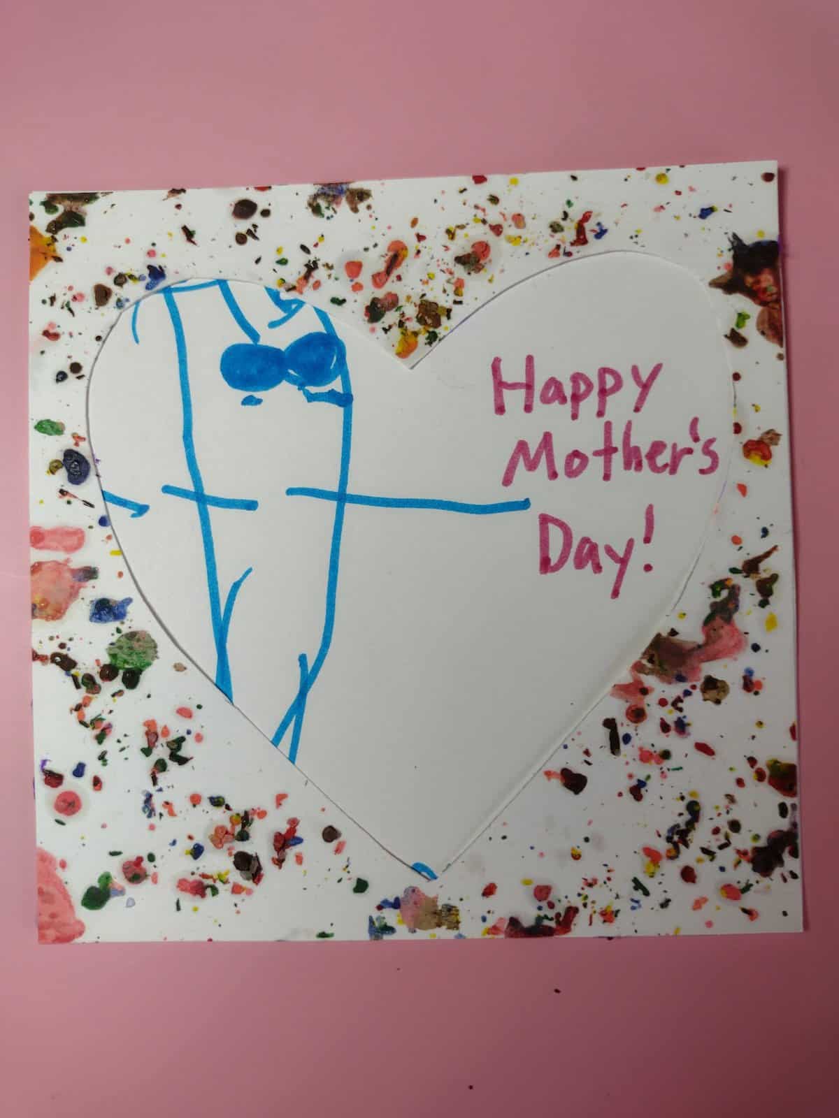 Mother’s Day Picture Frame Craft From a 3 Year Old - C&S