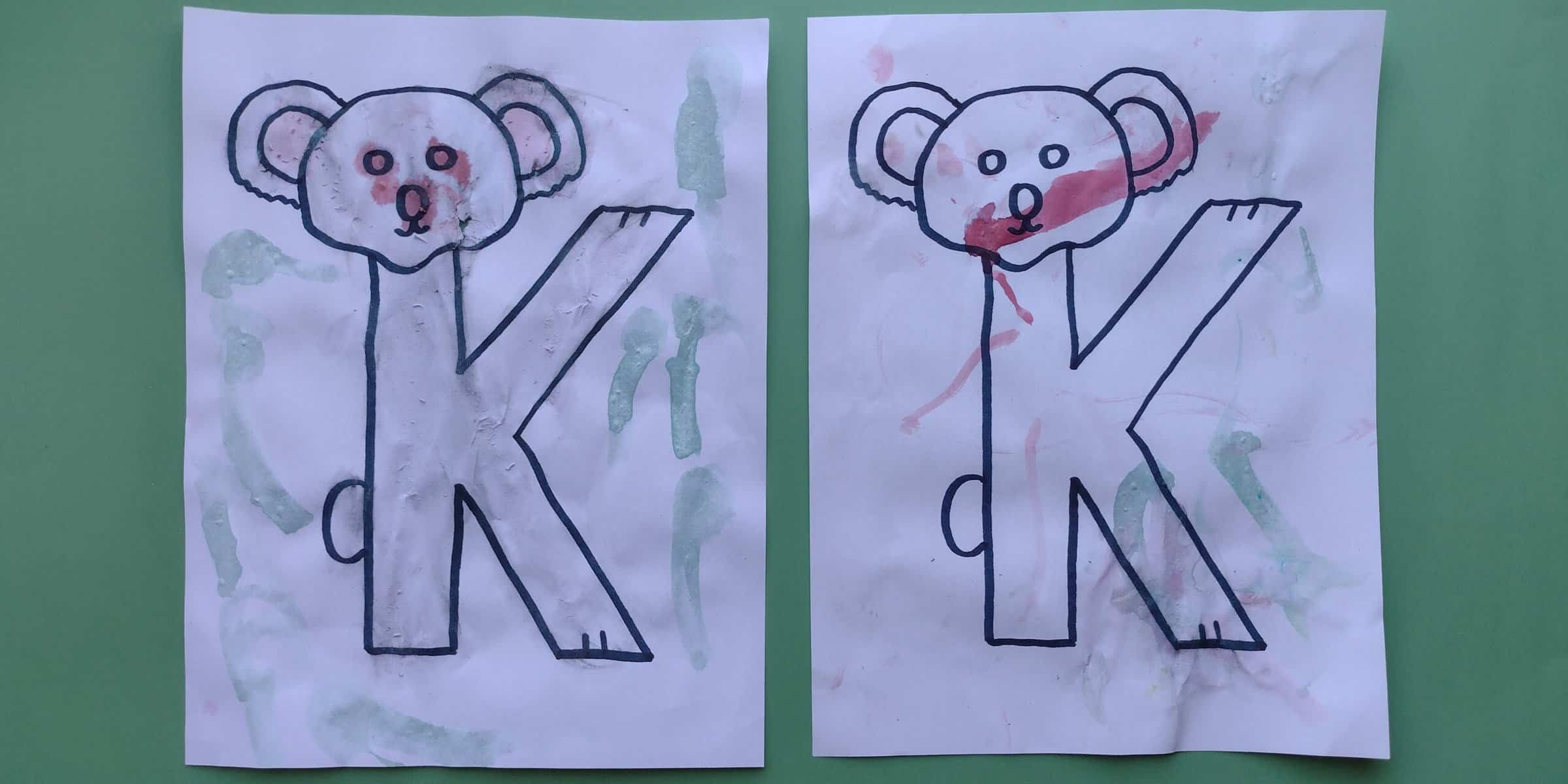 K is for Koala Craft: Kool-Aid Painting